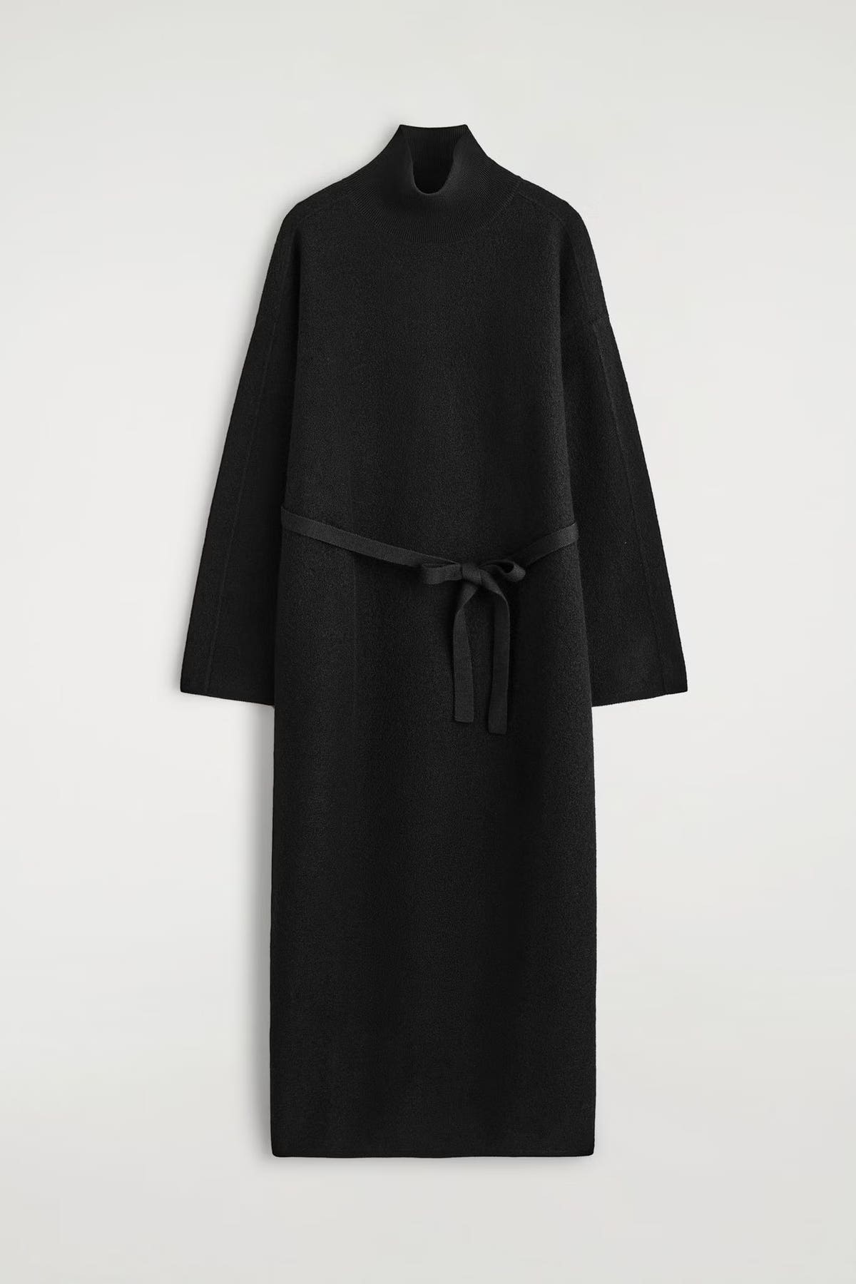 Boiled-wool Funnel-neck Dress | COS UAE