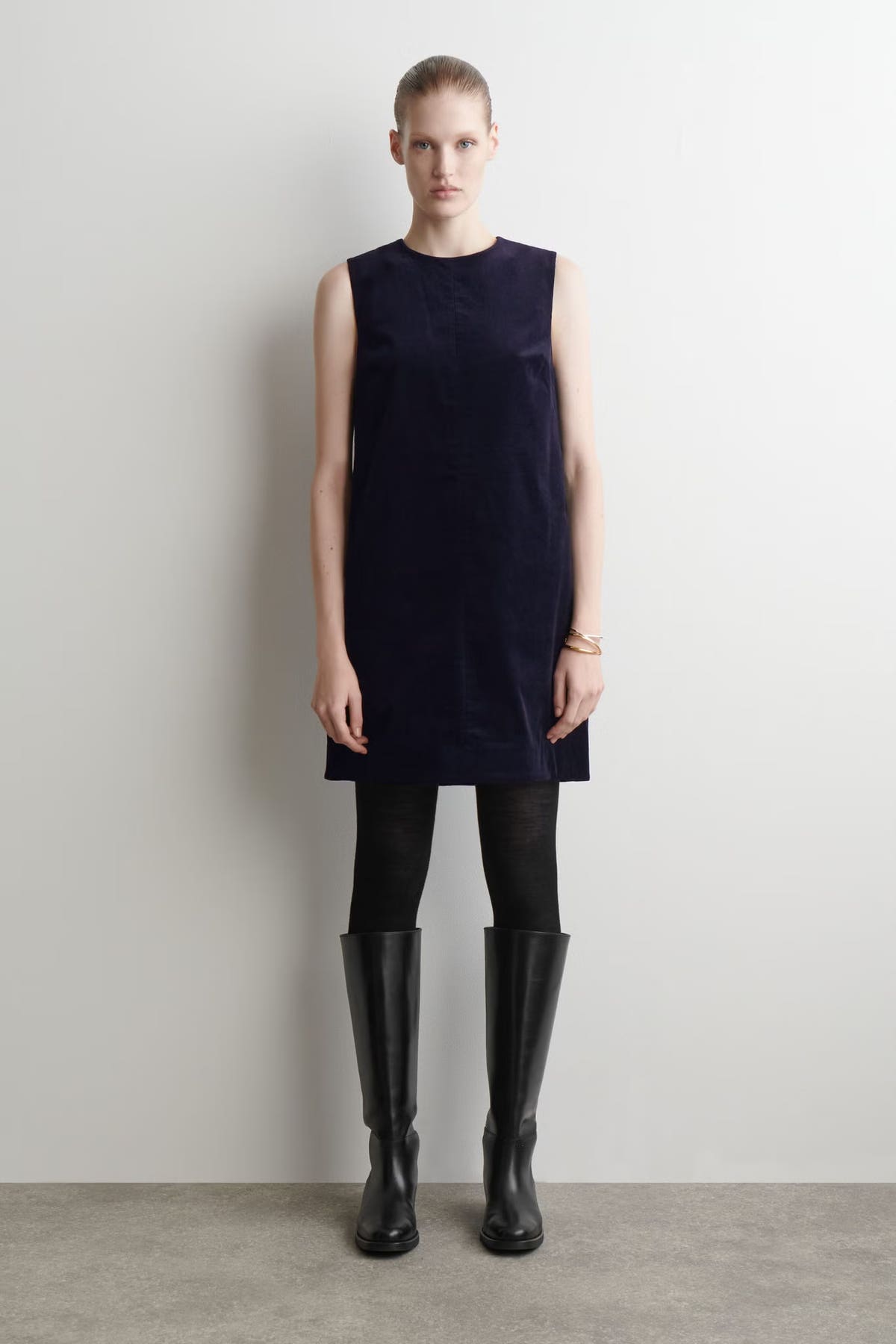 Corduroy Mini Shift Dress | COS UAE