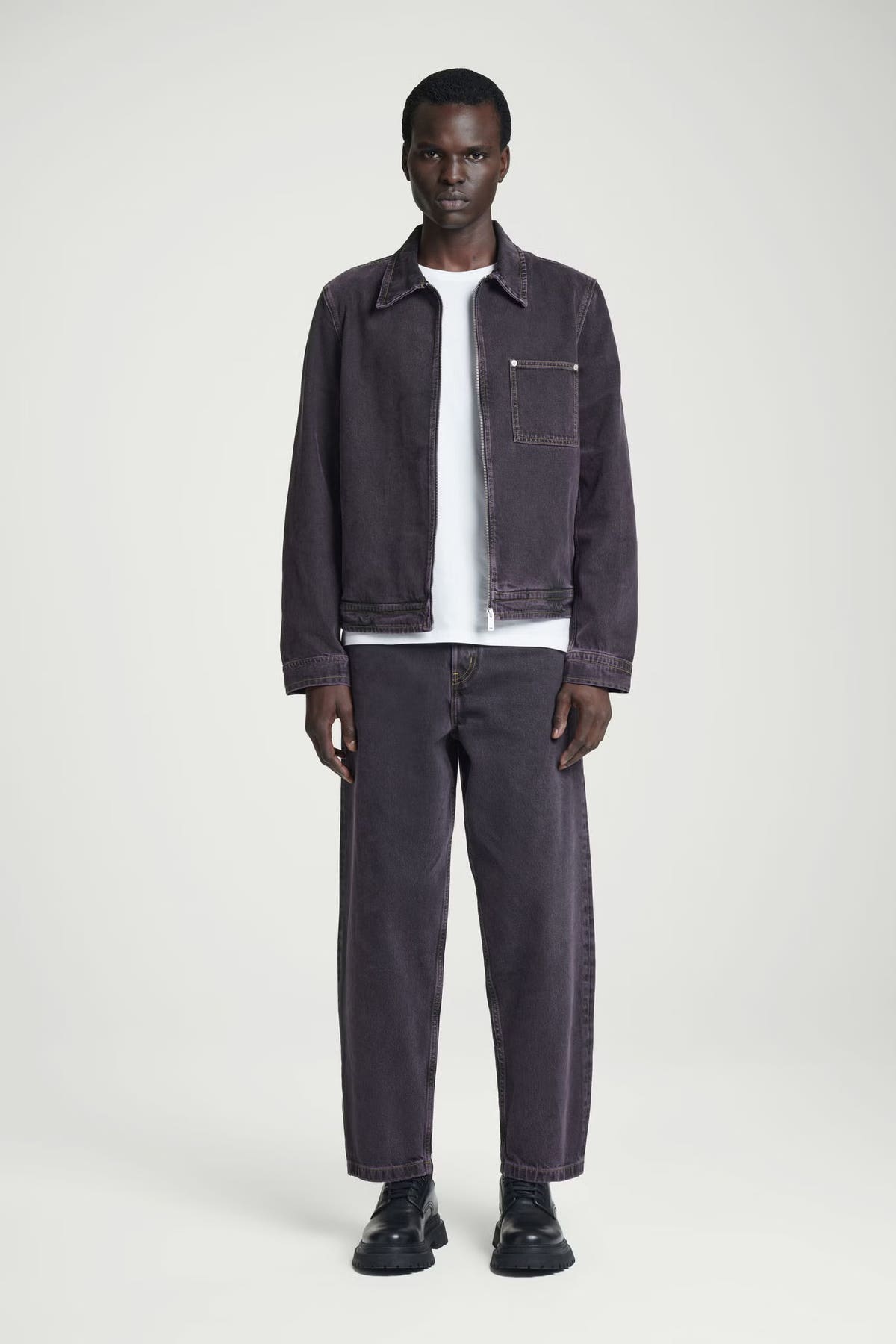 Boxy Denim Zip-up Jacket | COS UAE