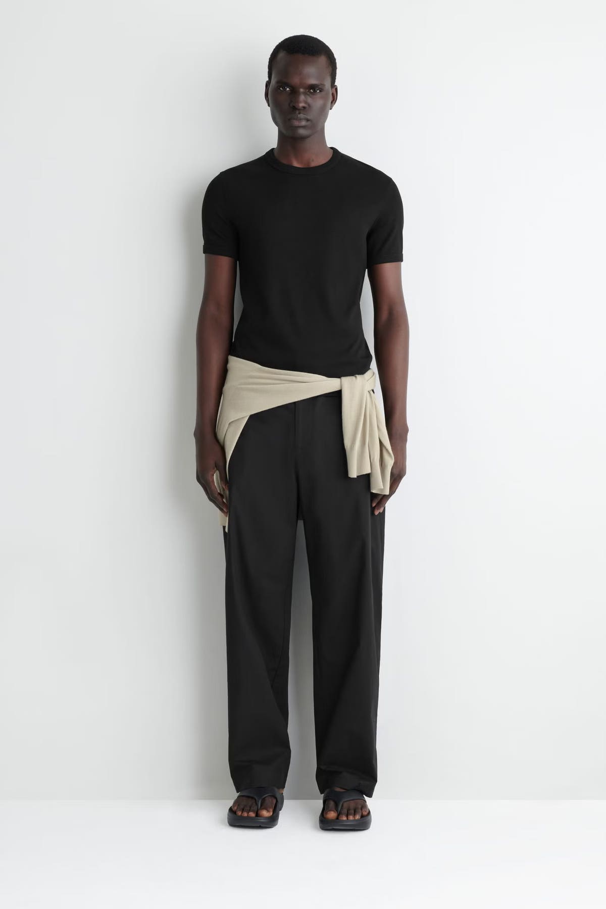 Slim Ribbed T-shirt | COS UAE