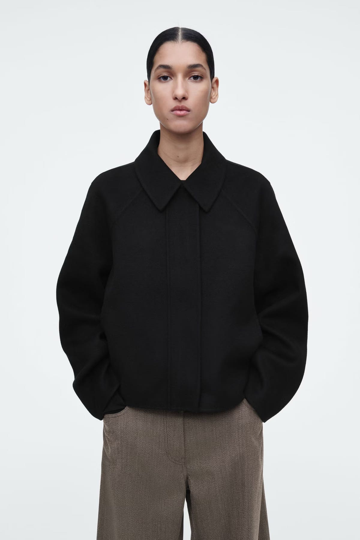 Short Double-faced Wool Jacket | COS UAE