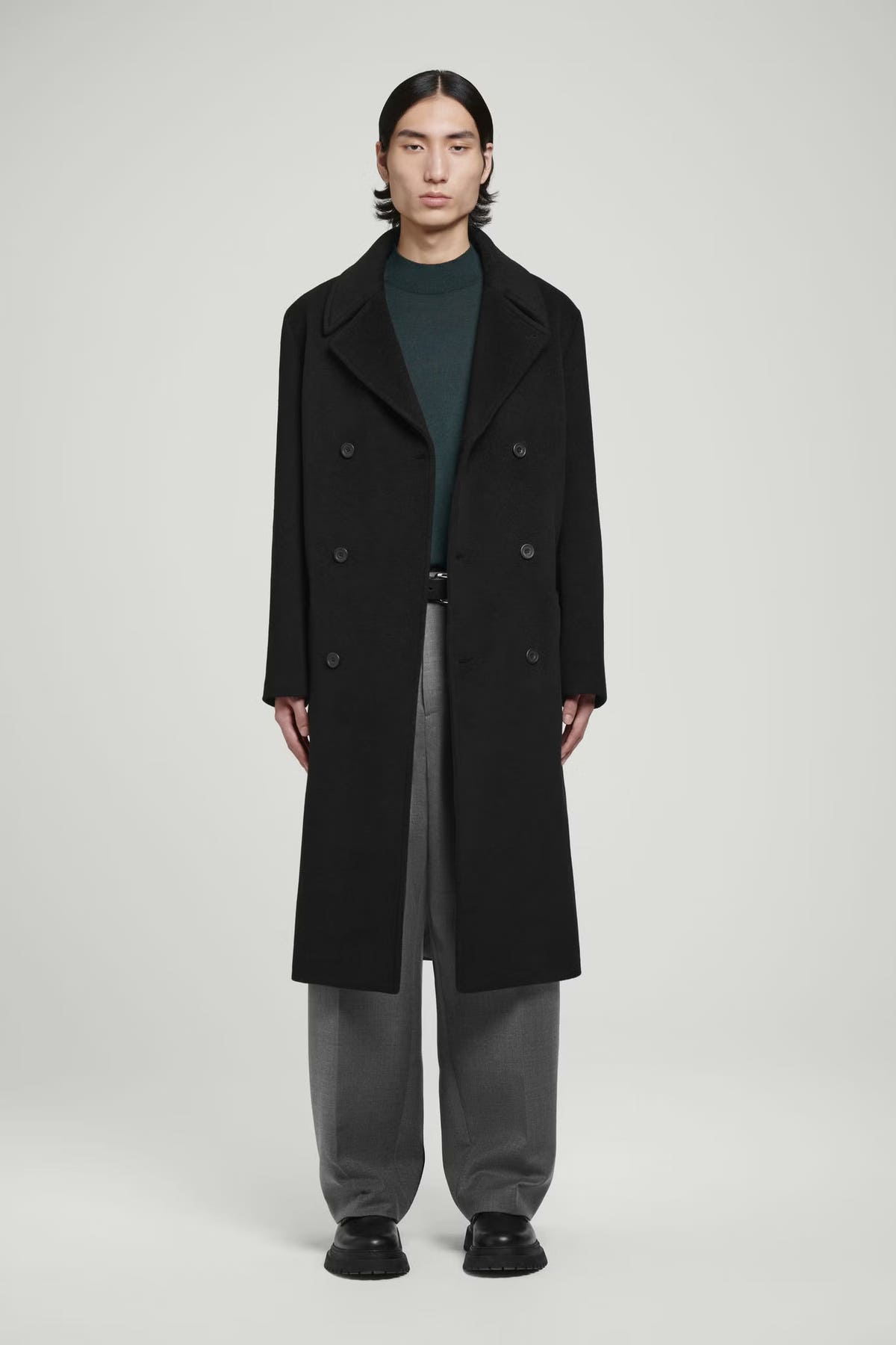 Double-breasted Wool Overcoat | COS UAE