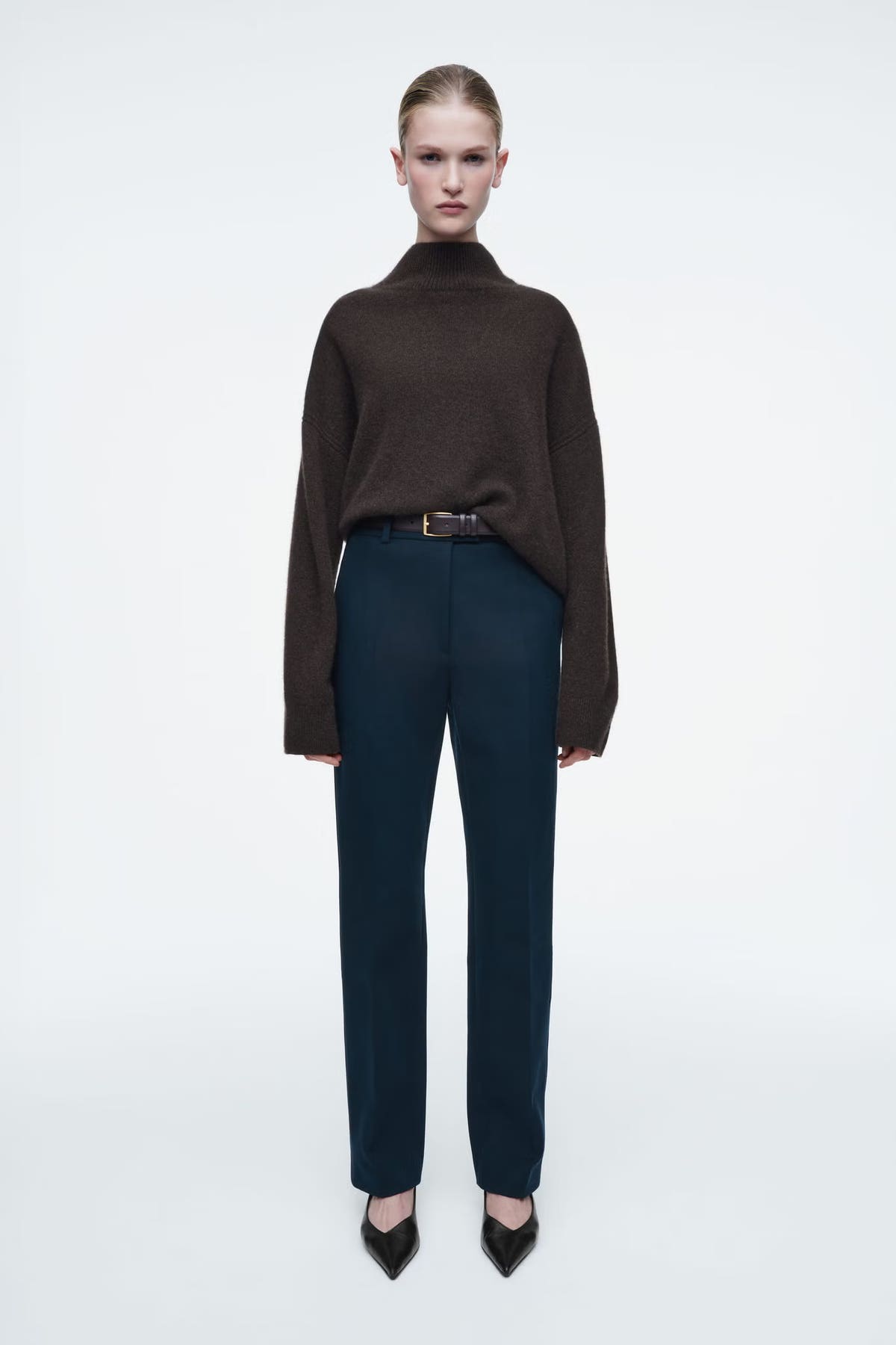 Regular Cotton Slim-leg Trousers | COS UAE