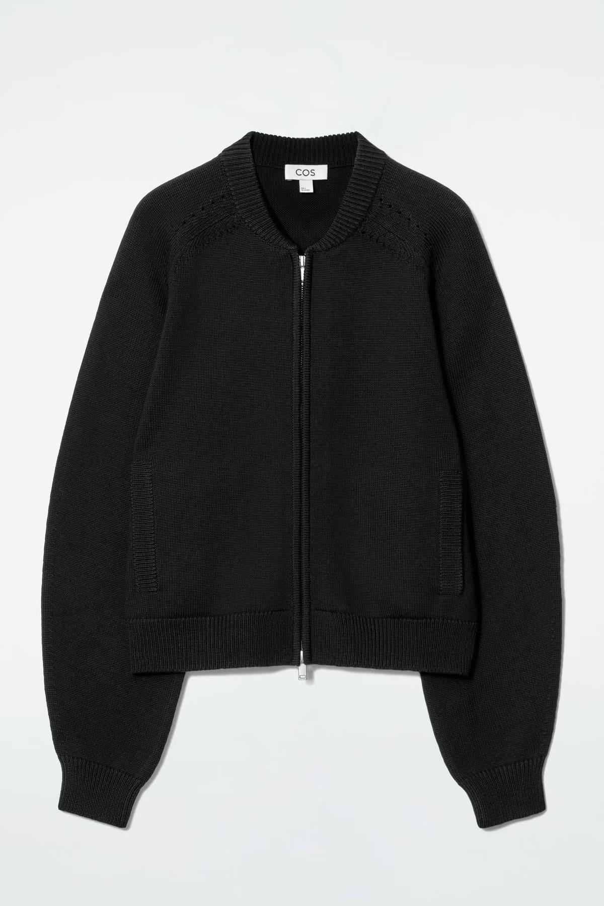 Pointelle-knit Wool Jacket | COS UAE