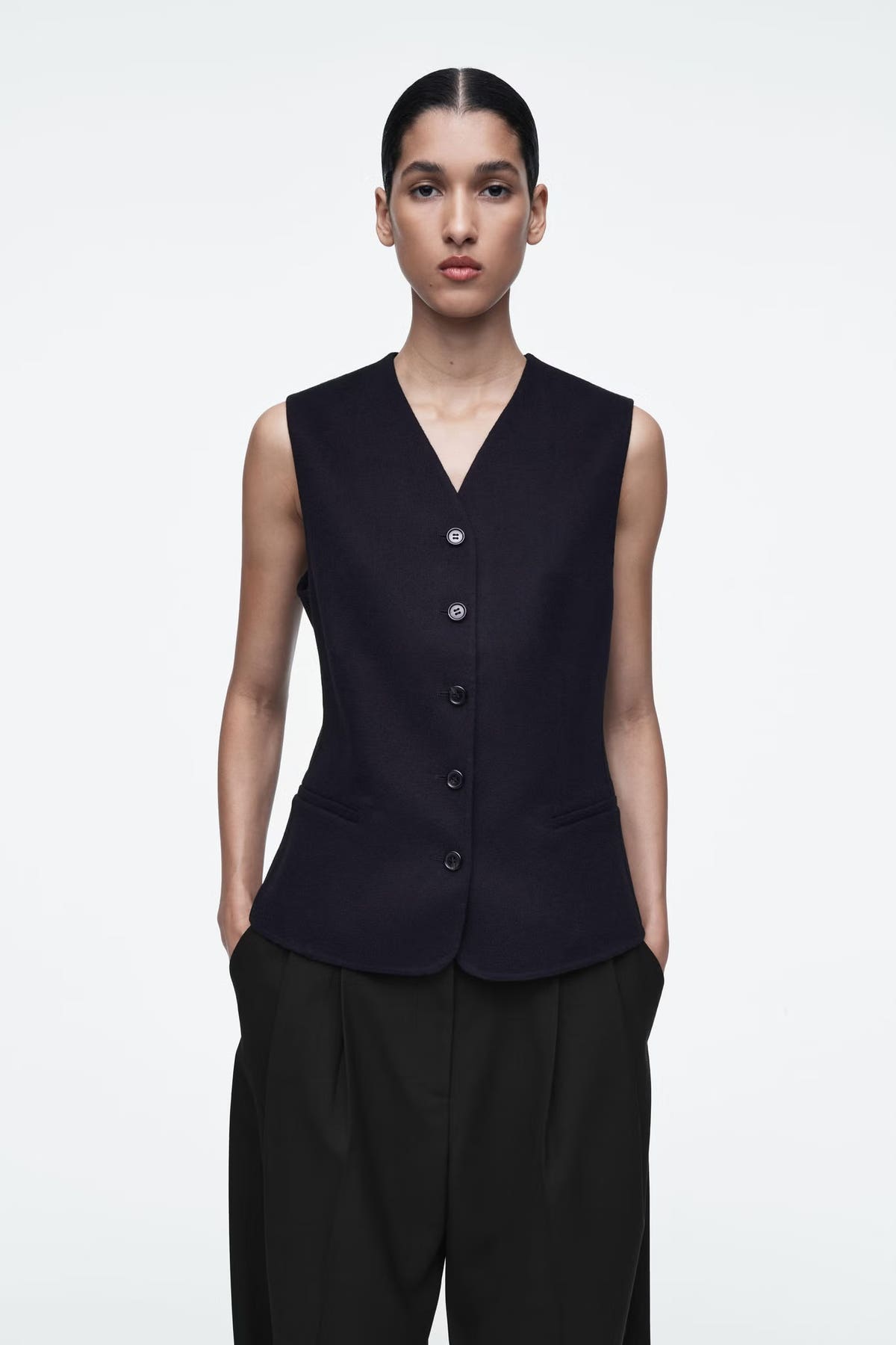 Double-faced Wool Waistcoat | COS UAE