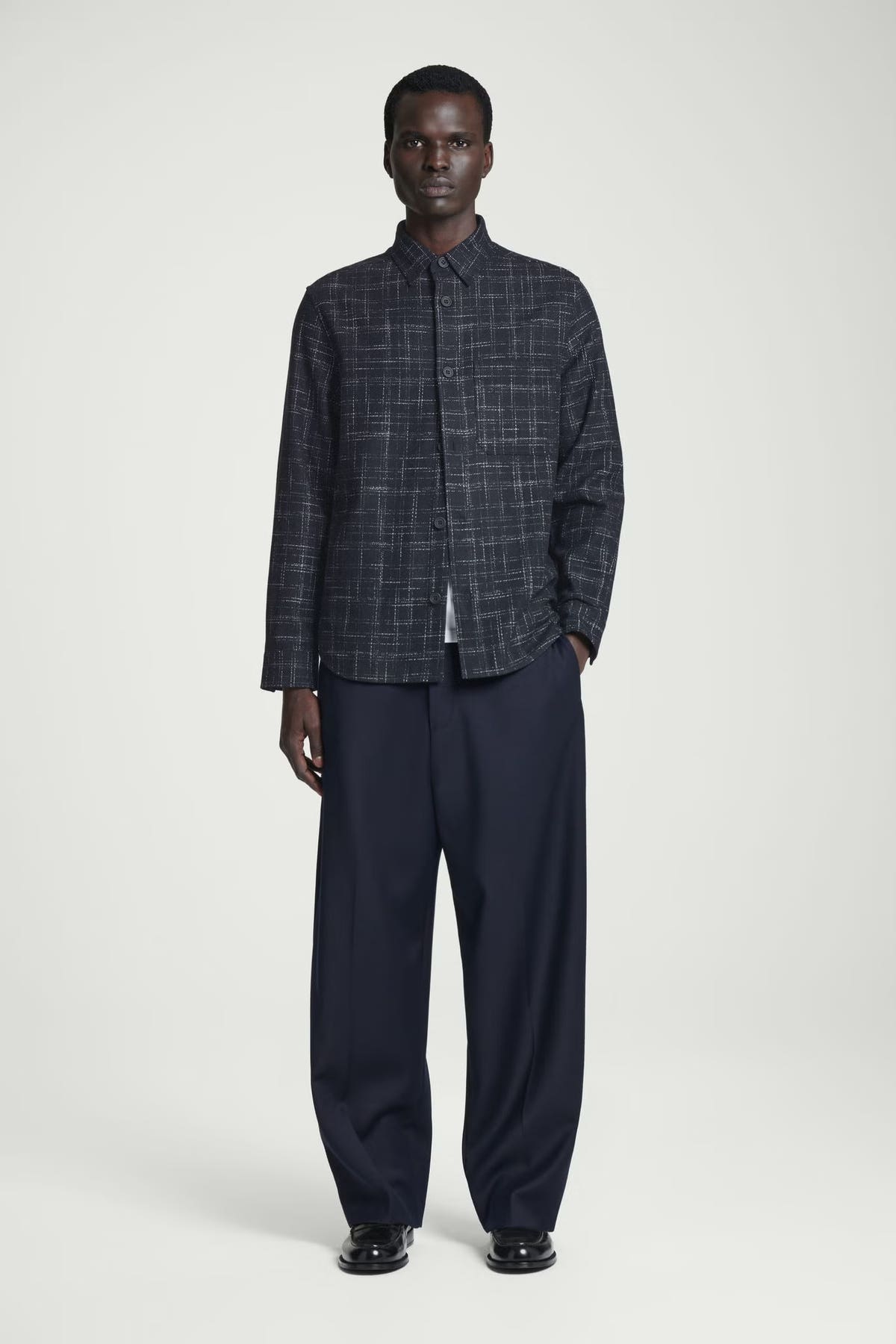 Checked Wool Overshirt | COS UAE
