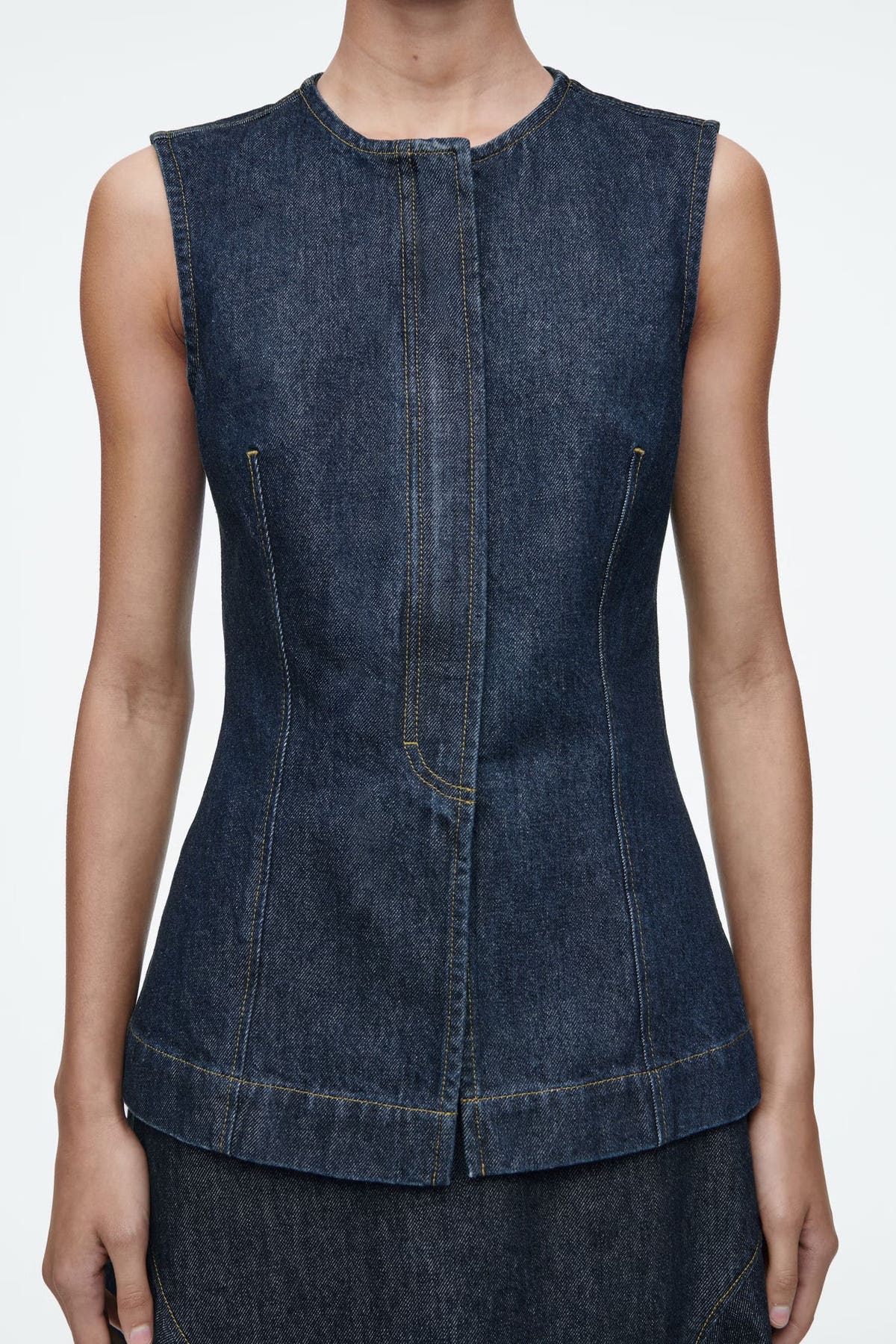 Sleeveless Denim Top | COS UAE