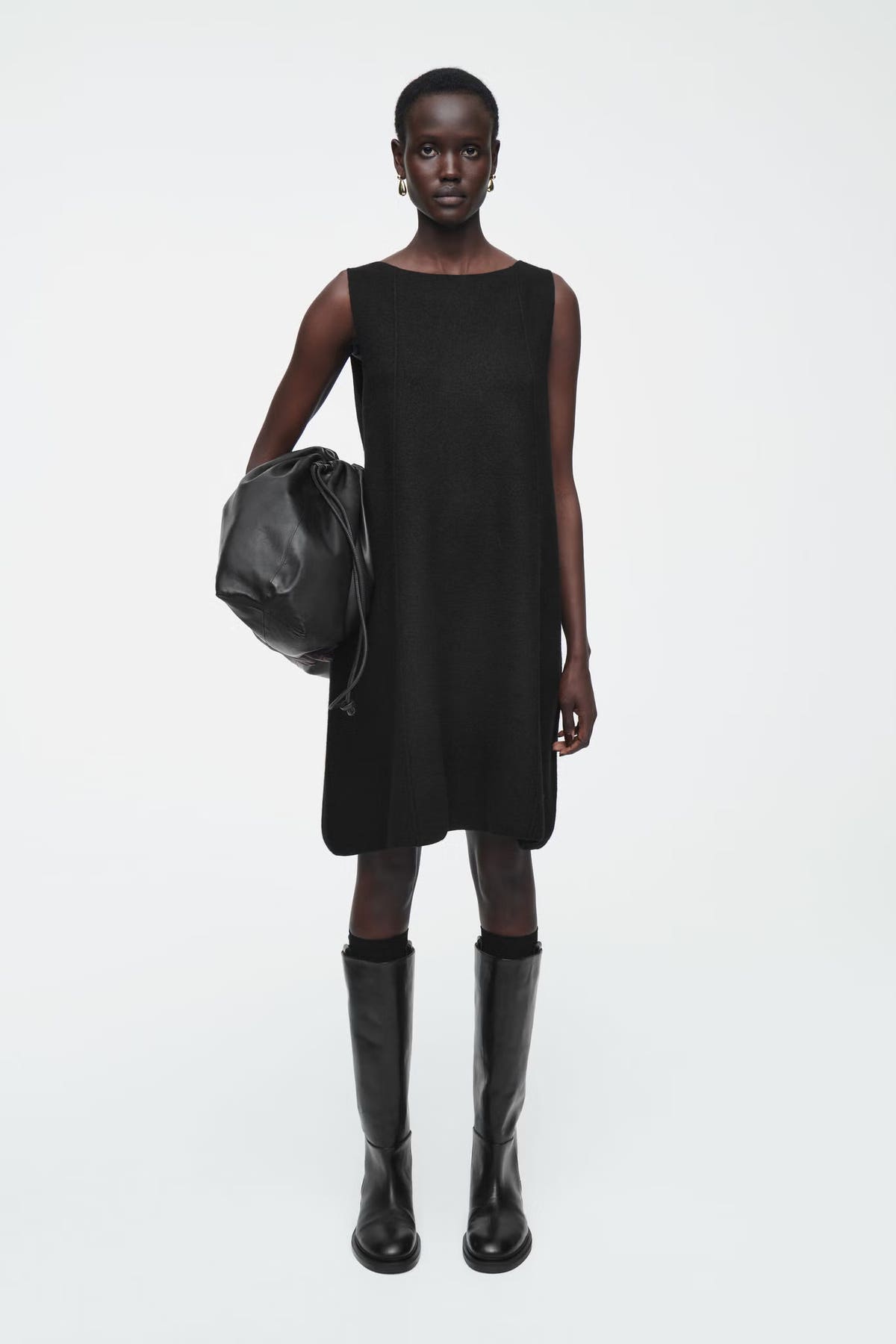 Panelled Wool Shift Dress | COS UAE