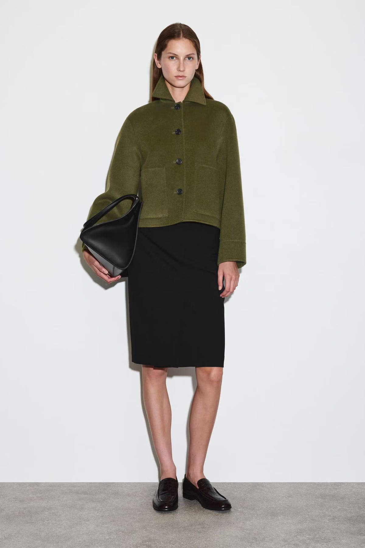 Boxy Double-faced Wool Jacket | COS UAE