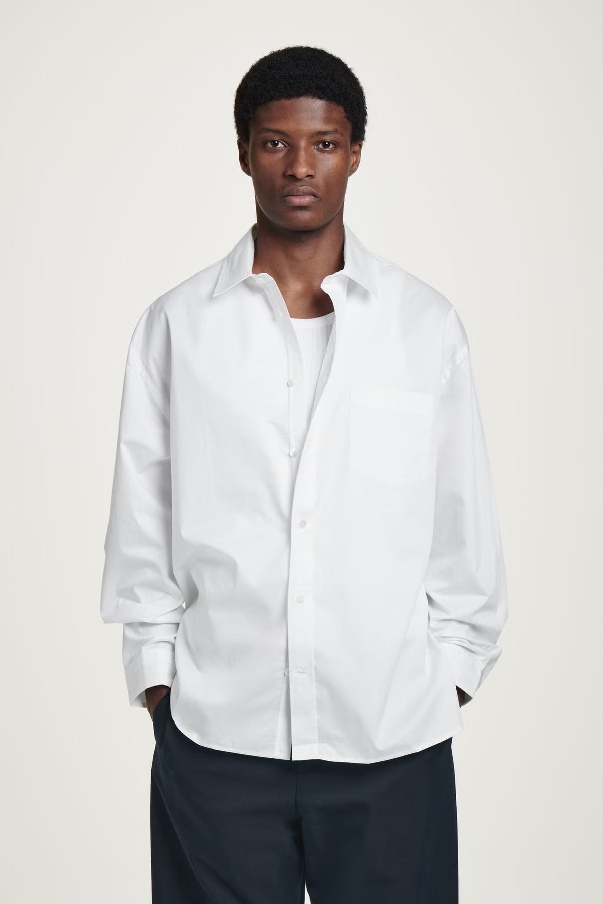 Wide Oxford Shirt - Oversized | COS UAE
